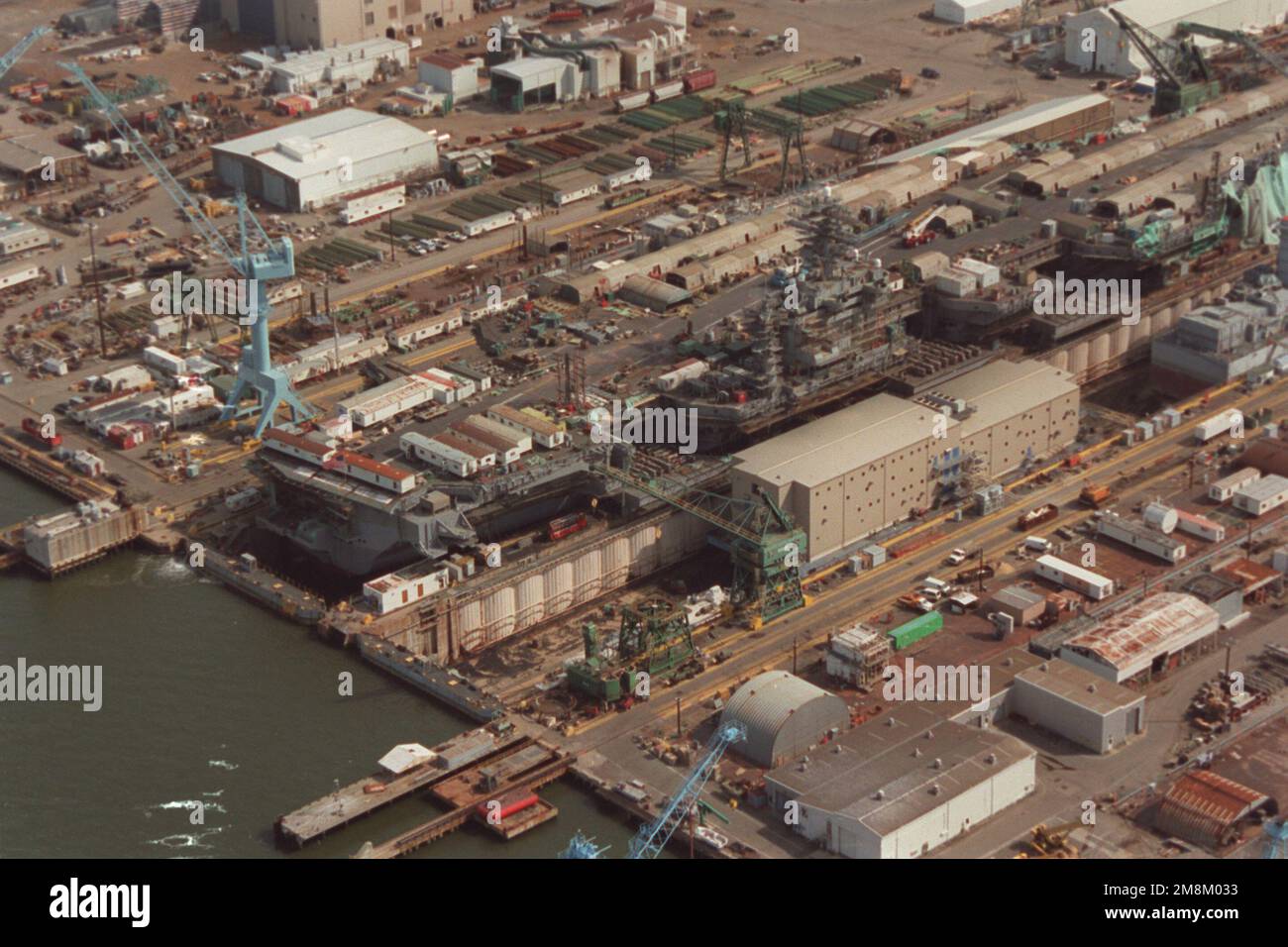Aerial starboard quarter view of the nuclear-powered aircraft carrier ...