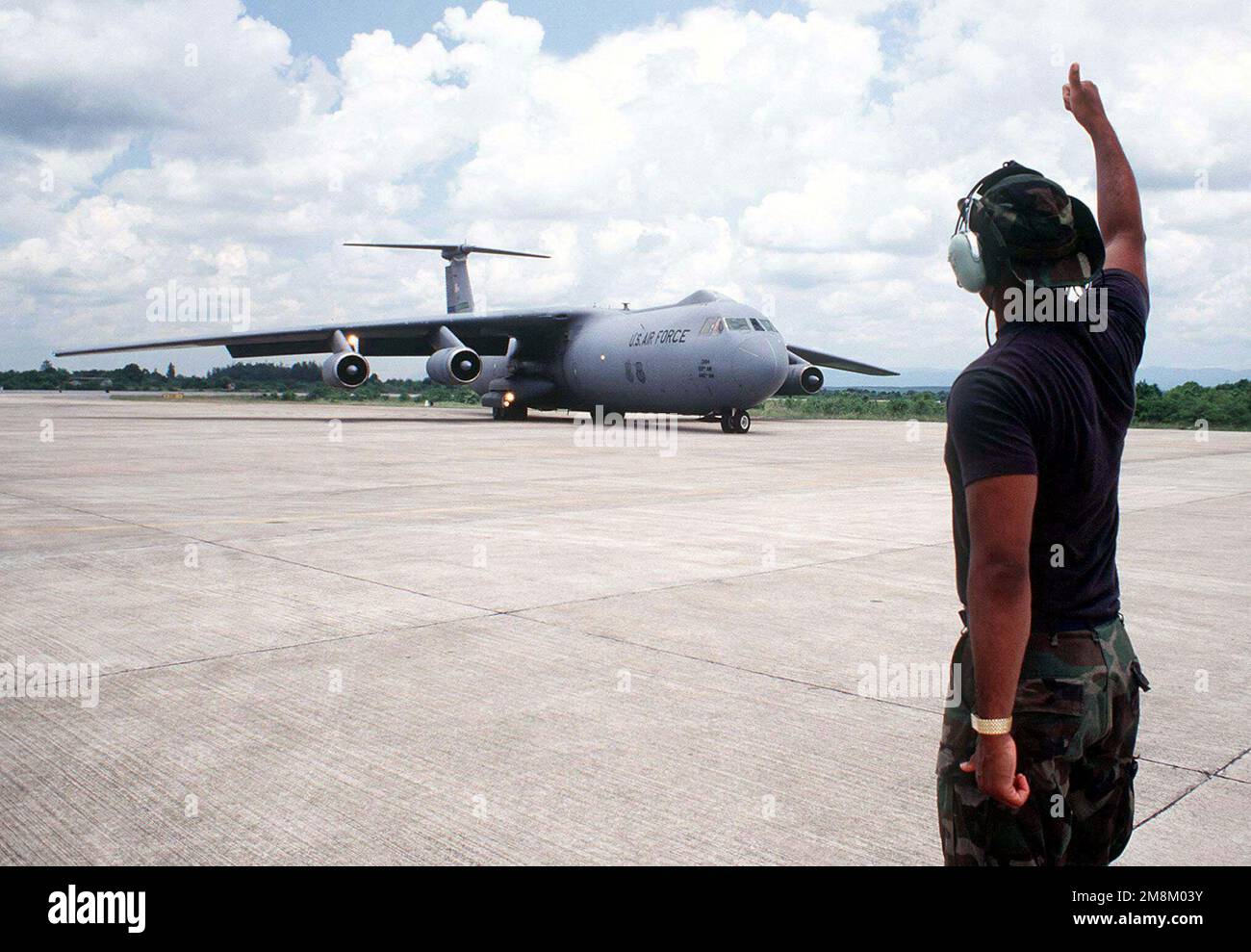 US Air Force STAFF Sergeant Guy Moore, 615th Air Mobility Maintenance ...