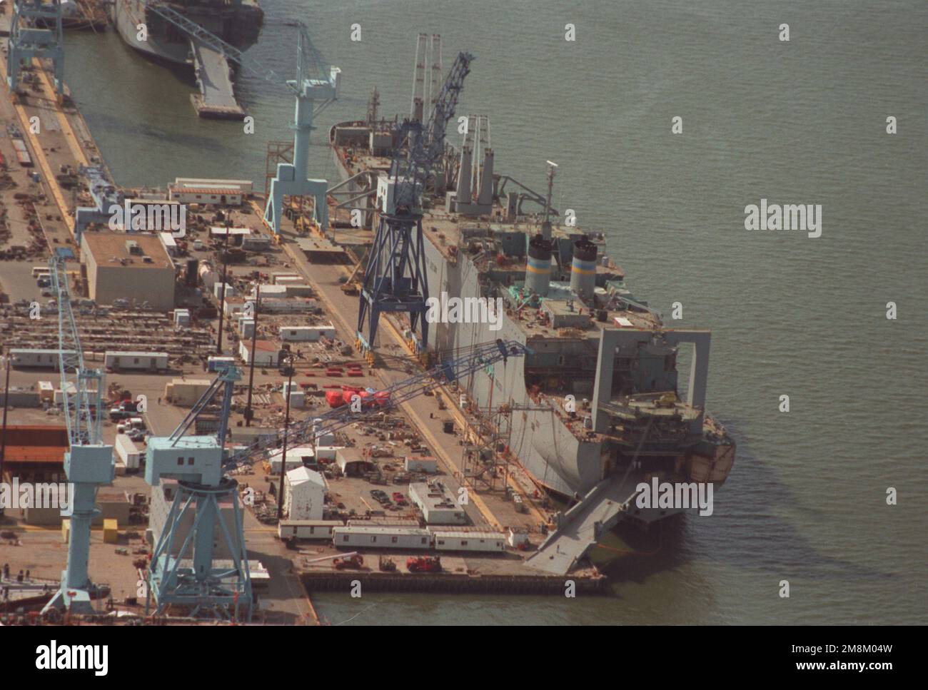 Aerial port quarter view of the Military Sealift Command vehicle transport ship USNS GORDON (T ...