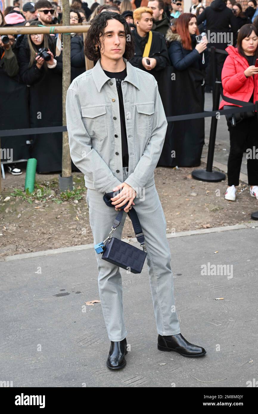 Milan, Italy. 14th Jan, 2023. Milan, Milan Fashion Week, fall winter ...