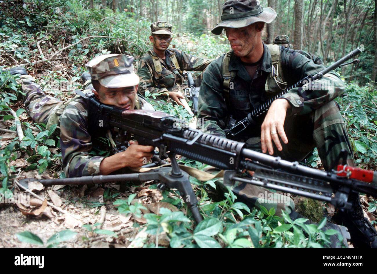 Royal Thai Marine Sergeant Arkom Jaiwijit of 1ST Company, 9th Battalion ...