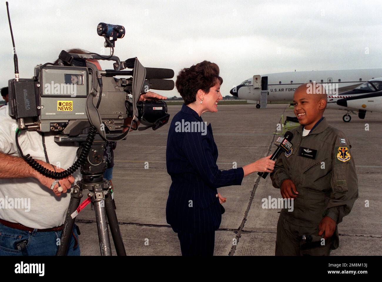 Darryl "DL" Cunningham is interviewed by local television station KENS ...