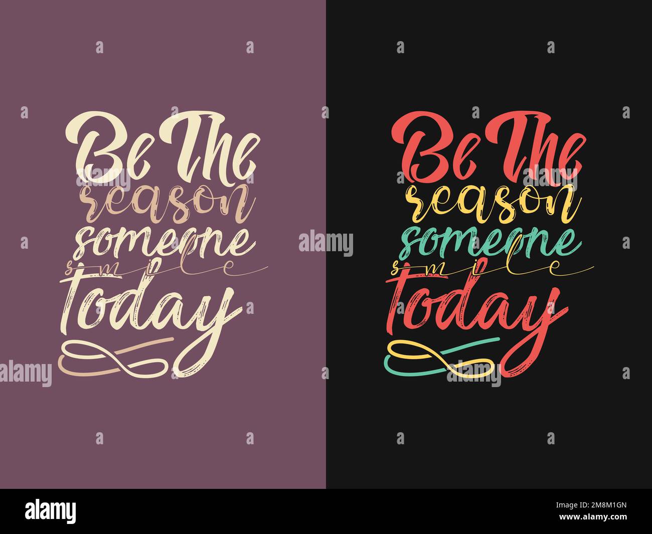 An illustration of a quote on two different colored backgrounds Stock ...
