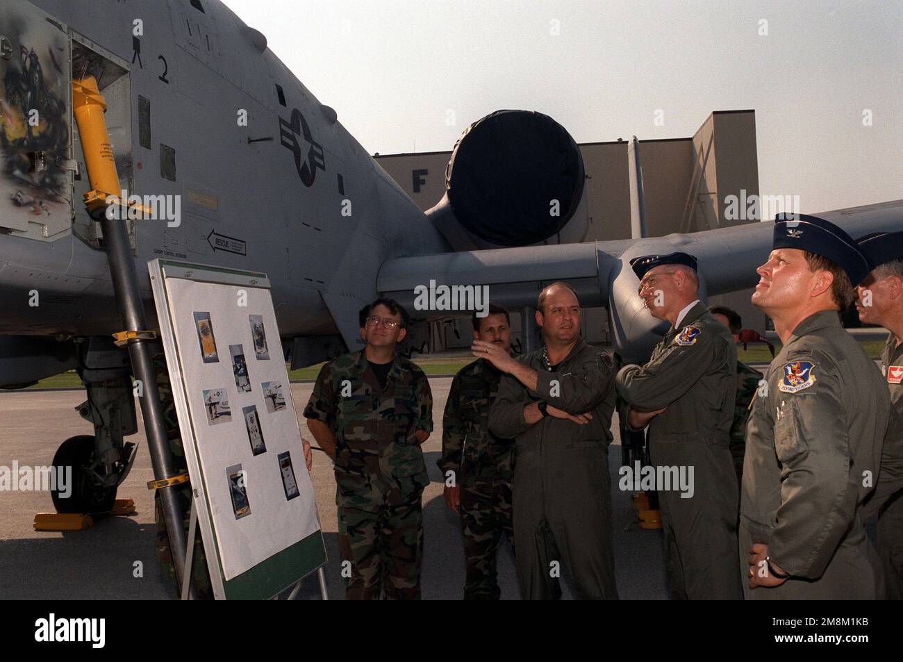 Fighter Squadron Commander Lieutenant Colonel Mark Frith (gesturing ...