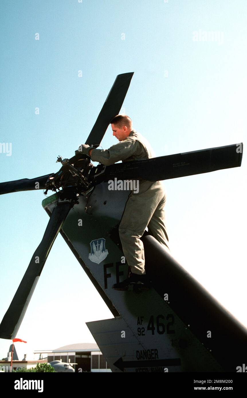 MASTER SGT. Eric Carr, Flight Engineer from the 41st Rescue Squadron ...