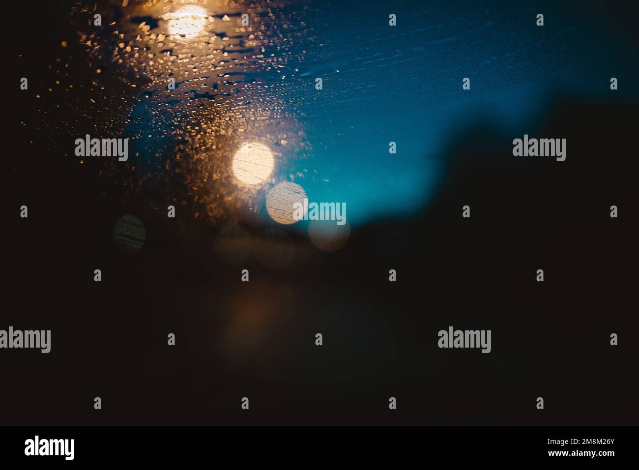 A bokeh background with lights reflecting on a mirror Stock Photo - Alamy