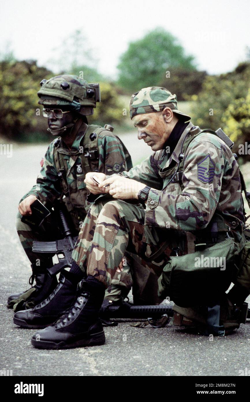 AMN Fernando Sanchez (left) and MSGT Walter Filipiak (right) of the ...