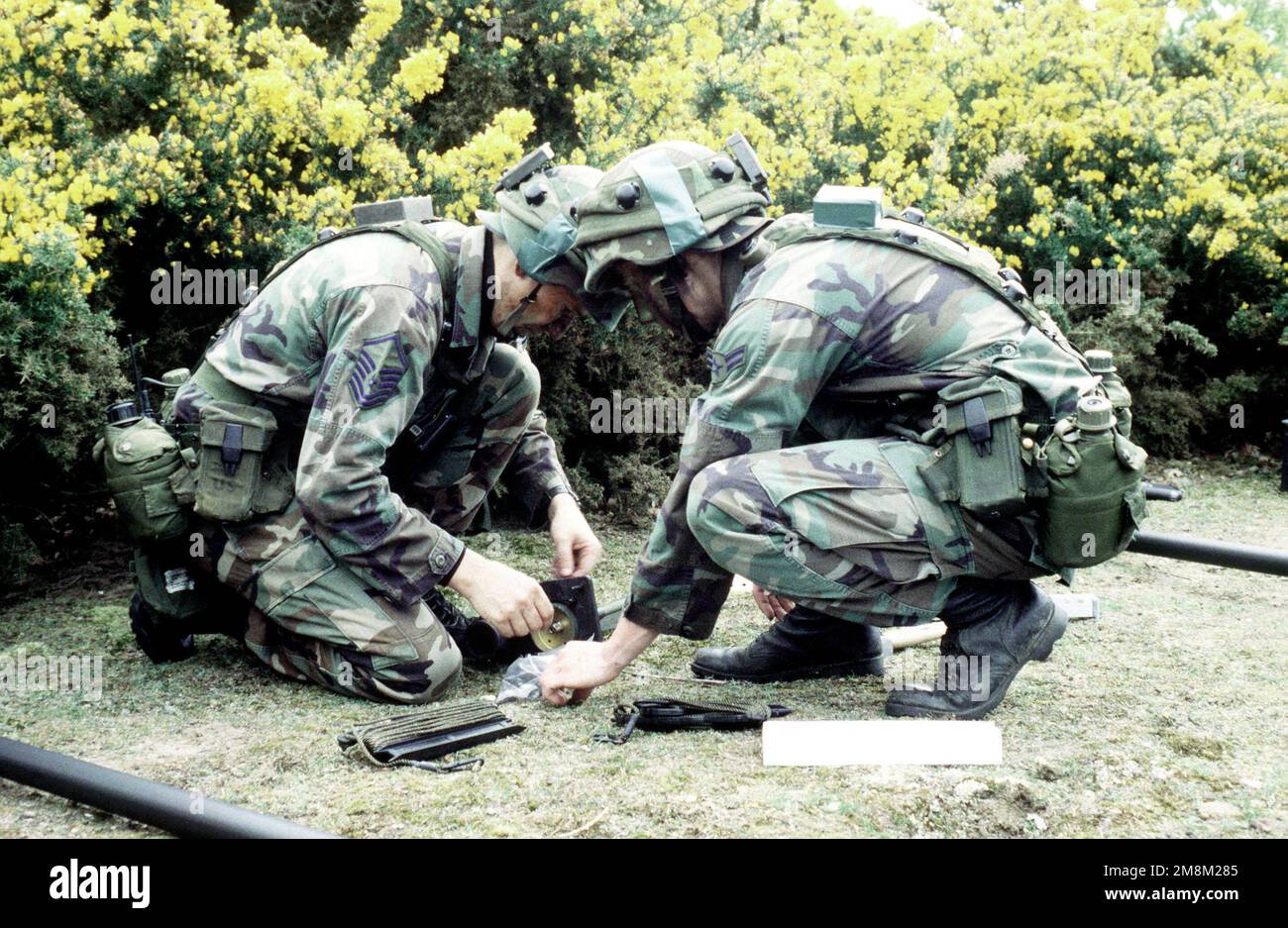 MSGT Walter Filipiak (left) and A1C Steven Skripka (right) of the 48th ...