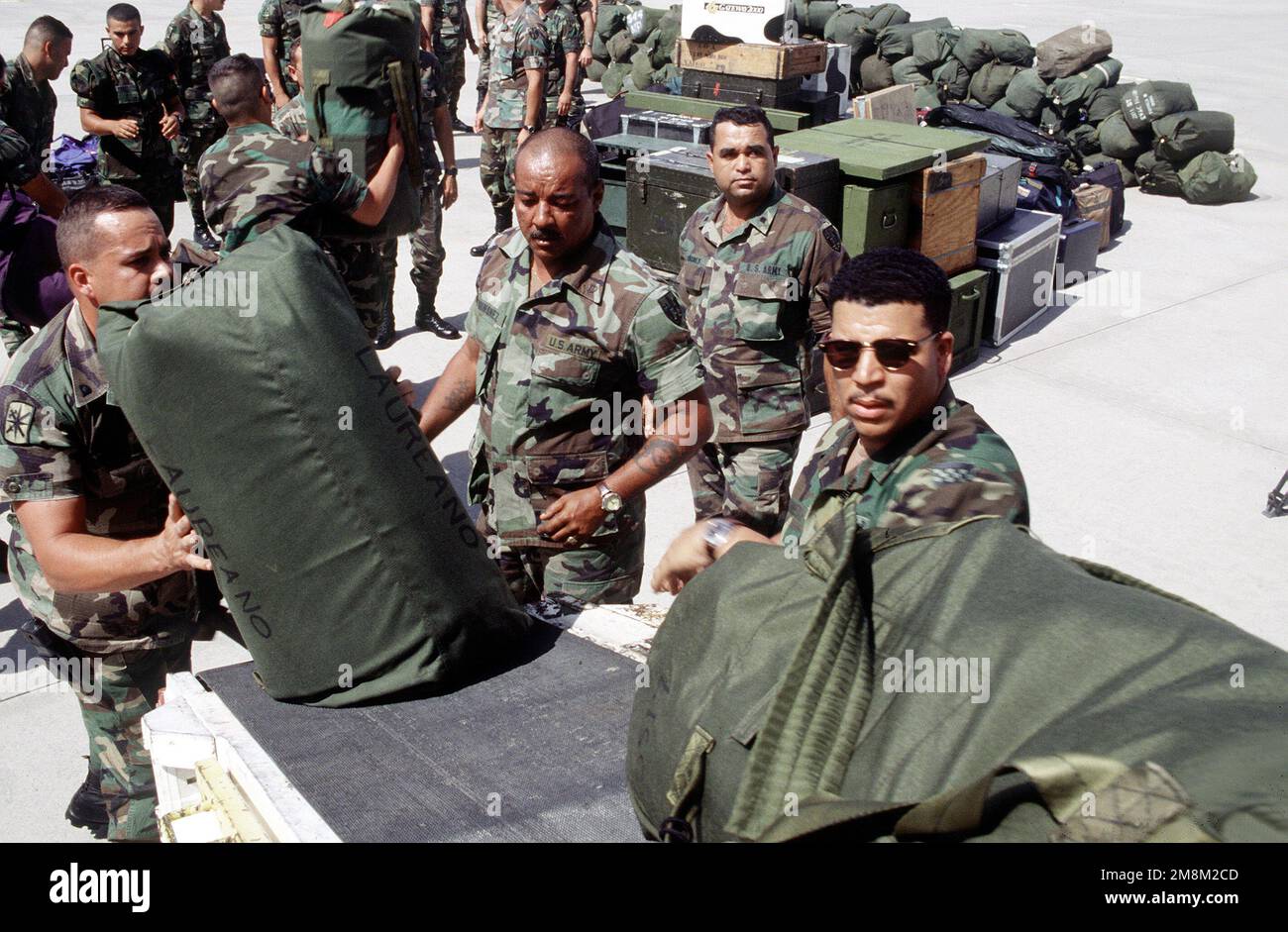 Personnel from the 319th Transportation Team, Dover, Delaware, the ...