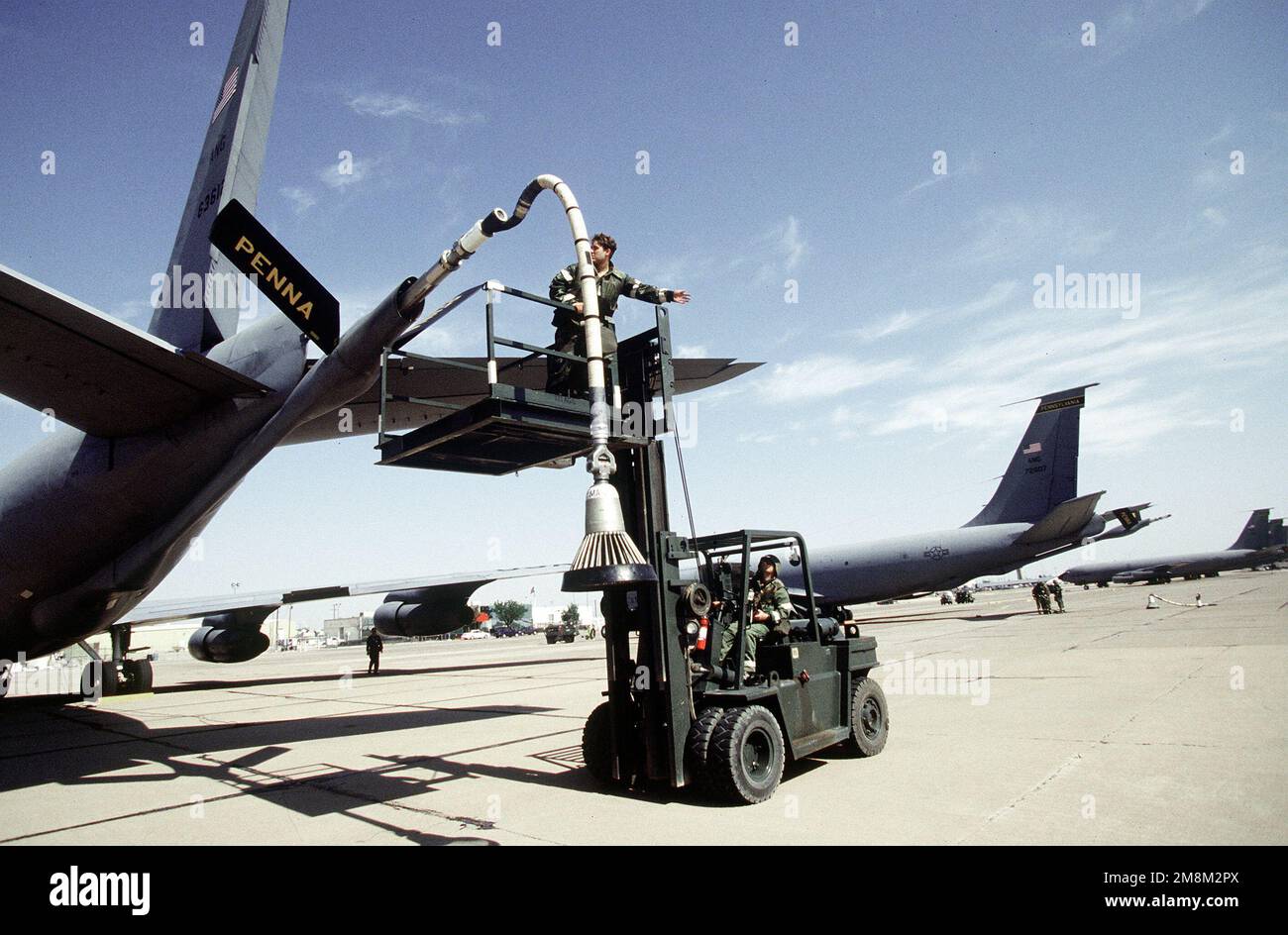 Aircraft maintenance personnel with the 171st Air Refueling Wing ...
