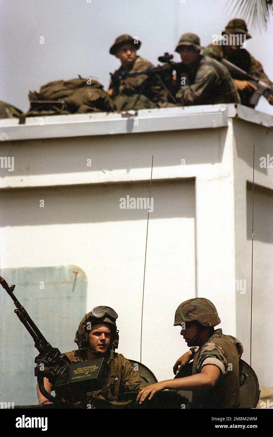 US Marines training in simulated Noncombatant Evacuation Operation (NEO ...