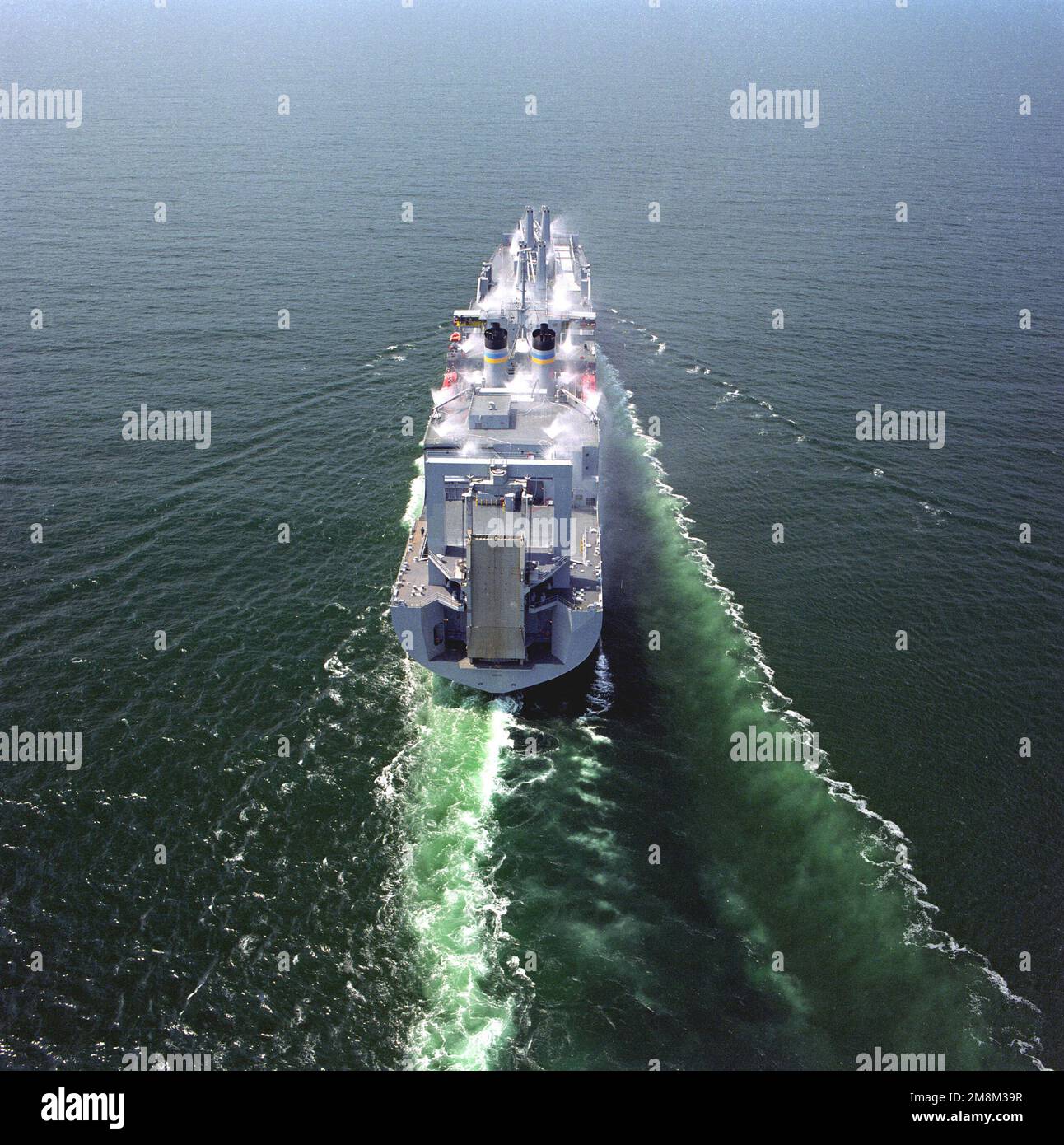 Aerial stern-on view of the Military Sealift Command (MSC) vehicle ... Aerial stern-on view of the Military Sealift Command (MSC) vehicle ...
