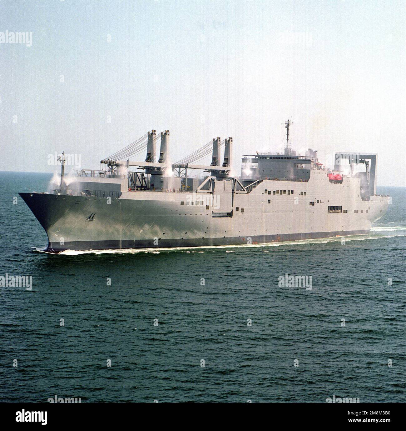 Port bow view of the Military Sealift Command (MSC) vehicle transport ship USNS Gordon (T-AKR ...