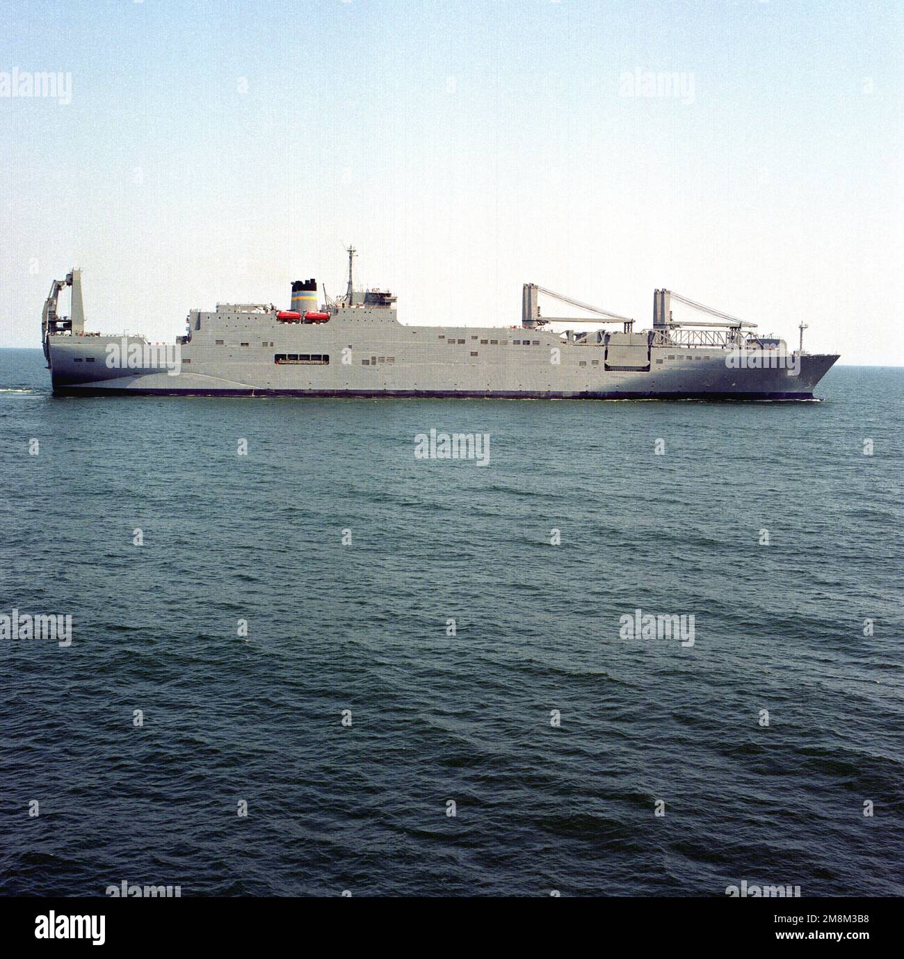 An aerial starboard beam view of the Military Sealift Command (MSC ...