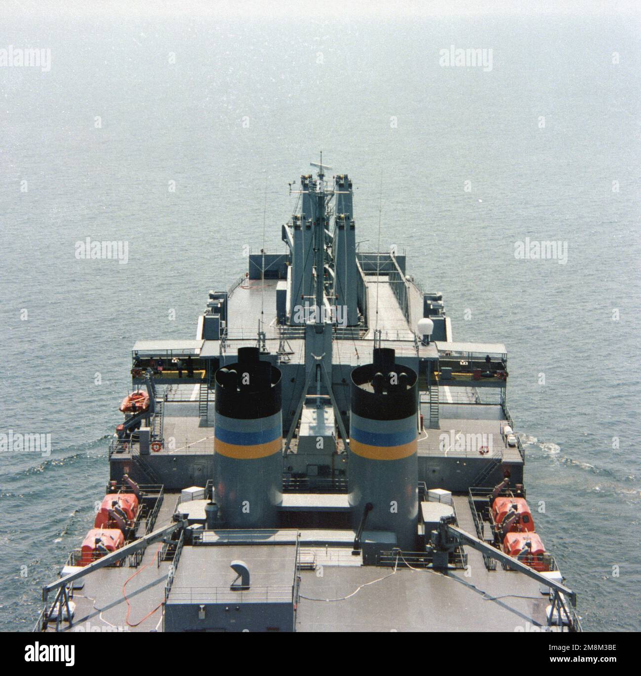 Oblique view looking forward showing the aft section of the Military ...