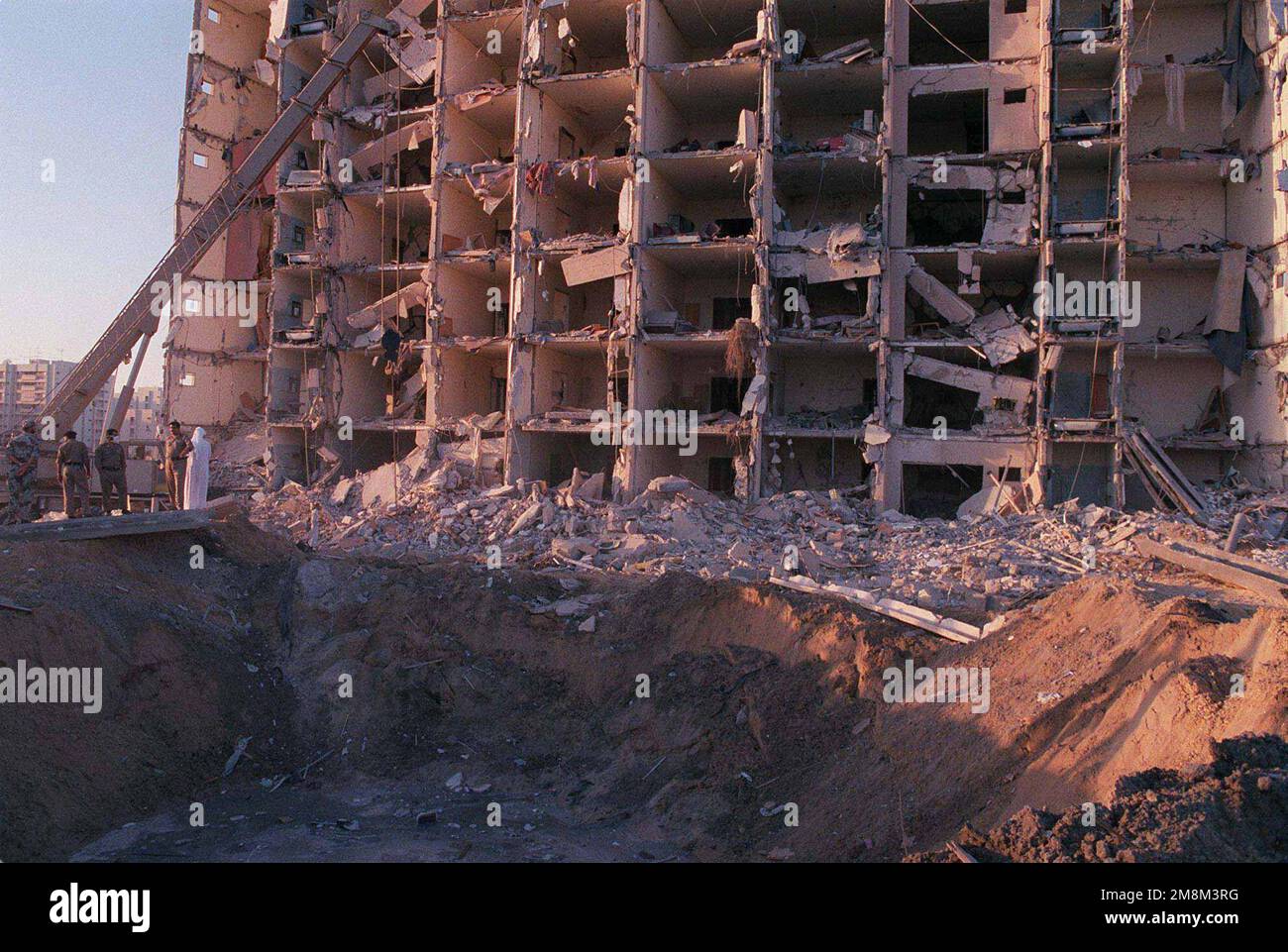 Khobar Towers after a terrorist bomb exploded and killed an ...