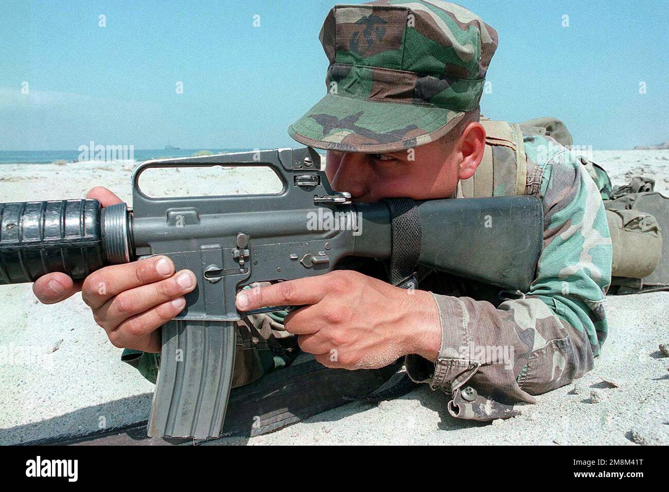 960626-M-9368G-005. [Complete] Scene Caption: Marine Private First ...