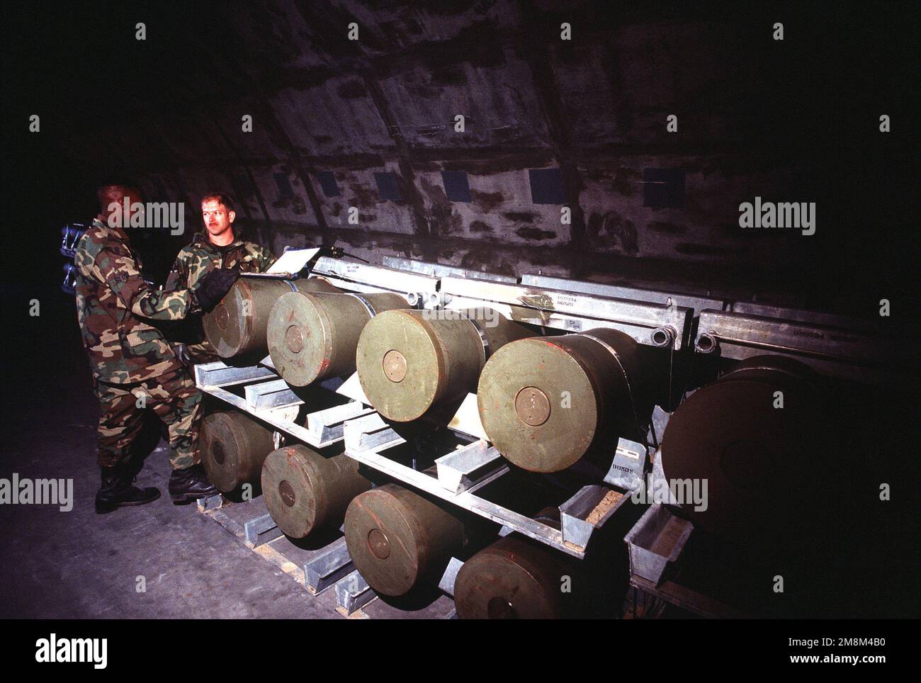 Deep inside an ordnance storage magazine, Pacific Air Forces AMMO ...