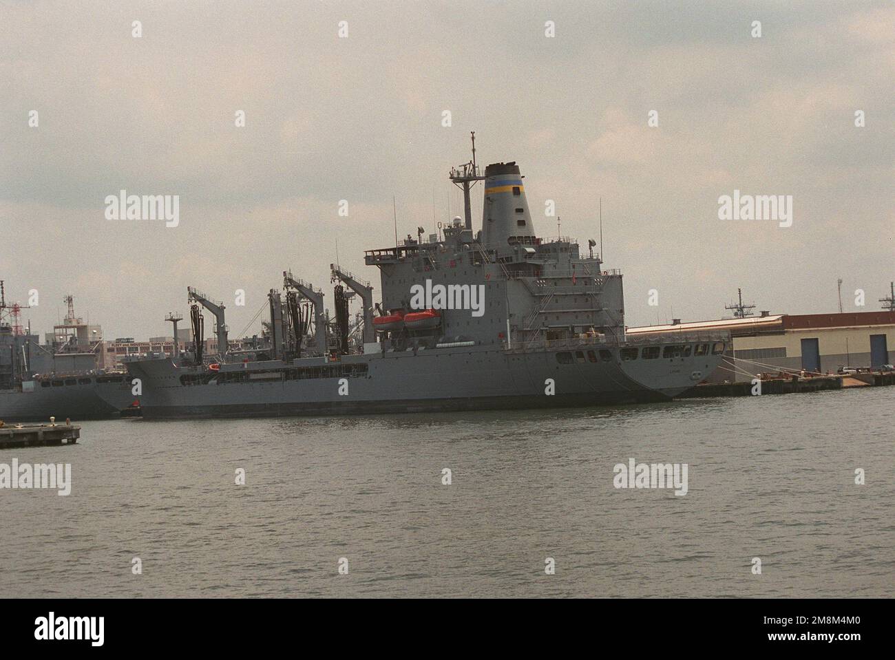 A port quarter view of the Military Sealift Command fleet oiler USNS ...