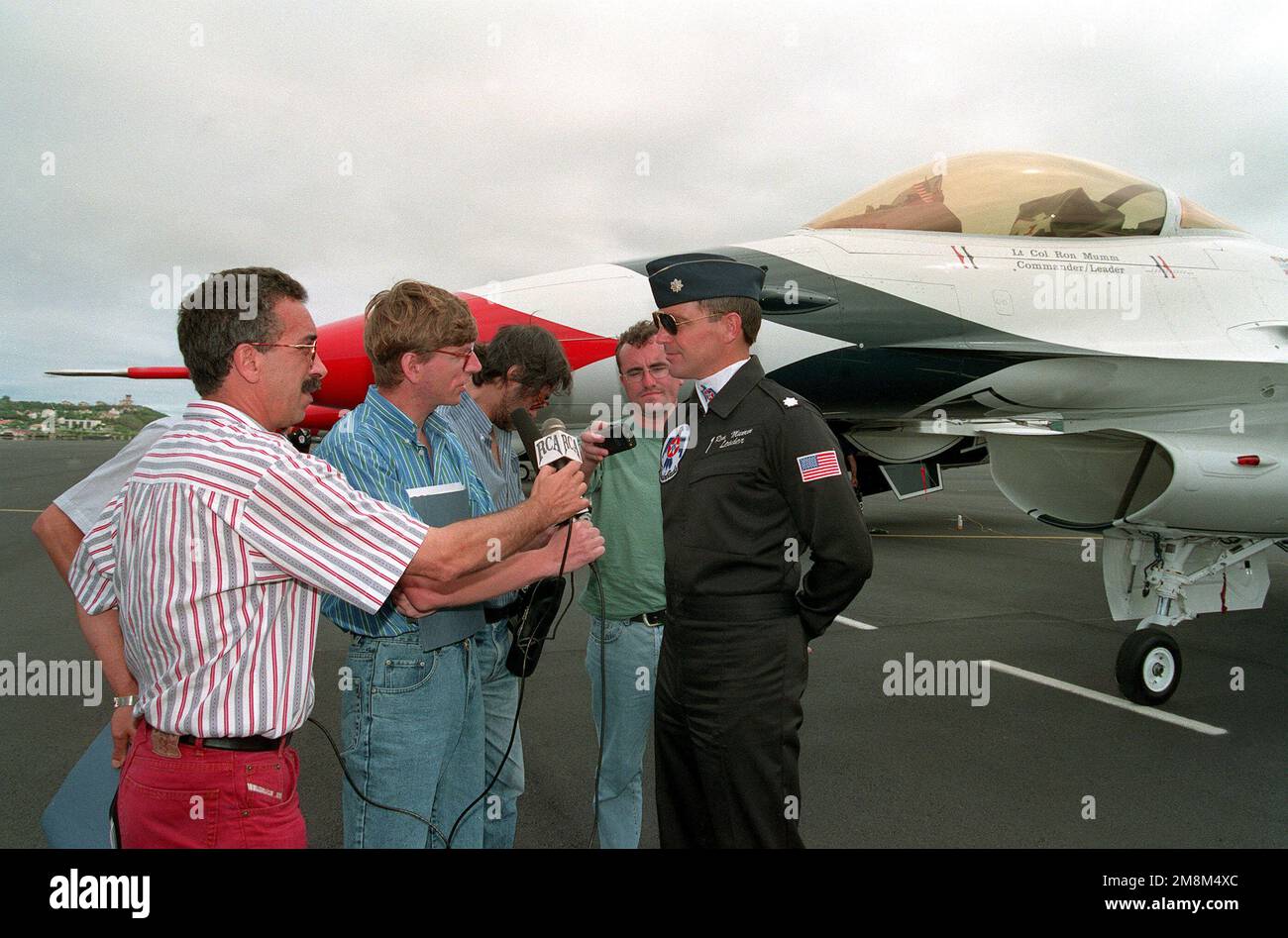 USAF Lieutenant Colonel Ron Mumm, Commander, 1996 USAF Thunderbirds ...