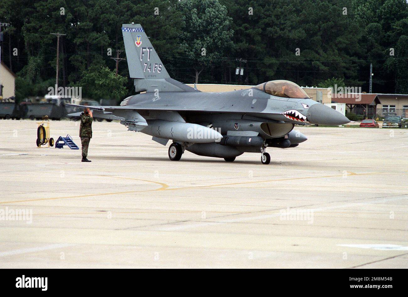 The 74th Fighter Squadron Crew chief, STAFF Sergeant Richard Asmo ...