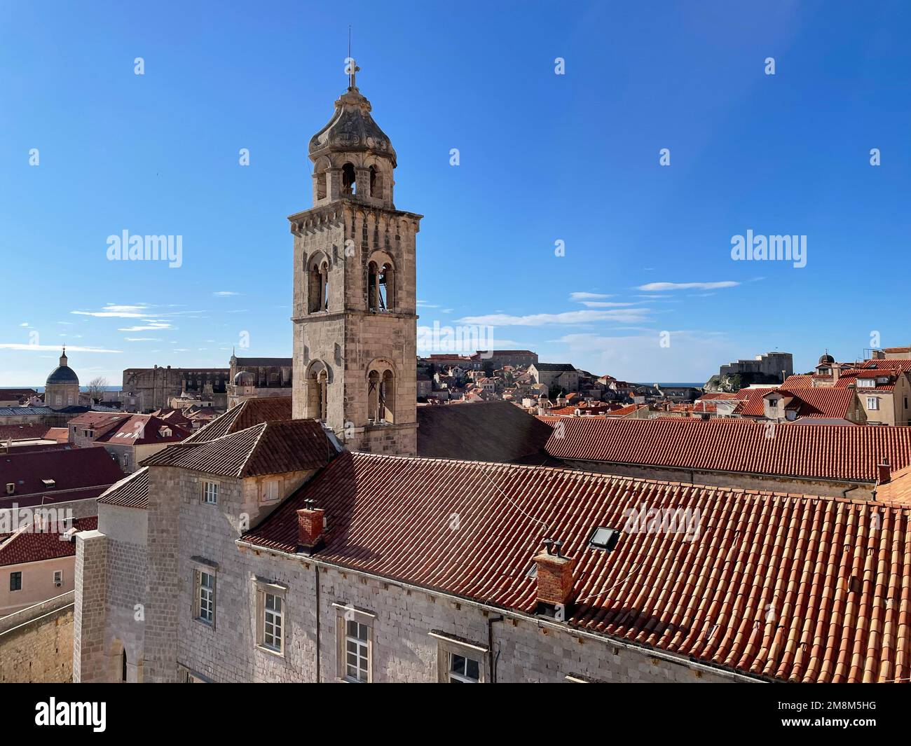 A view of the Dominikanski samostan - a monastery in Dubrovnik, Croatia ...