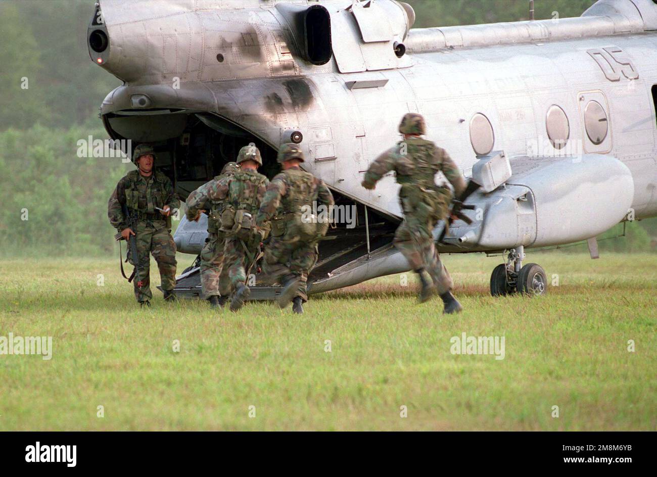 US Marines from 2nd Battalion, 6th Marines, part of Company 4, board a ...