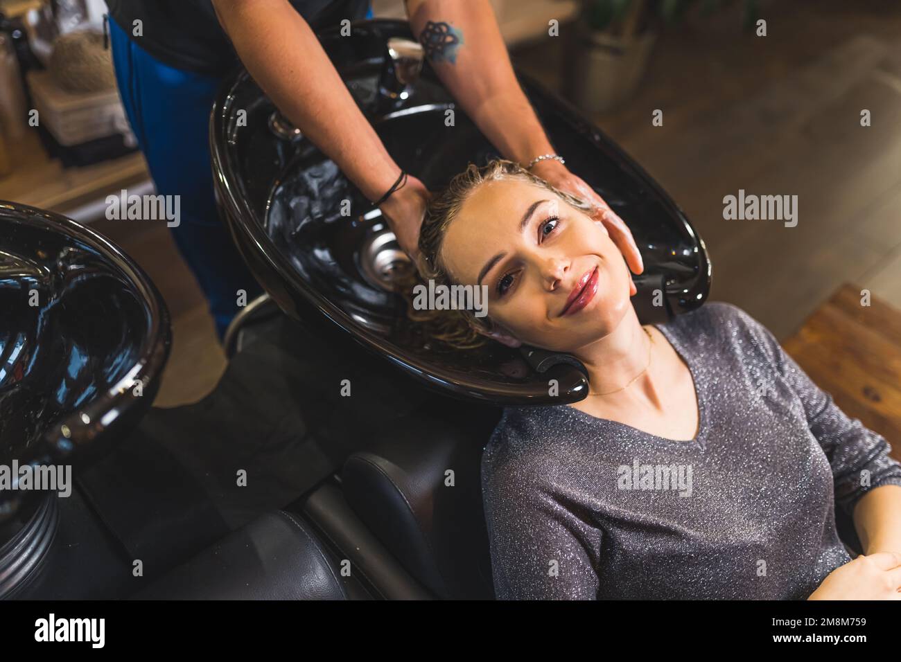 Close up shot woman washing hi-res stock photography and images - Alamy