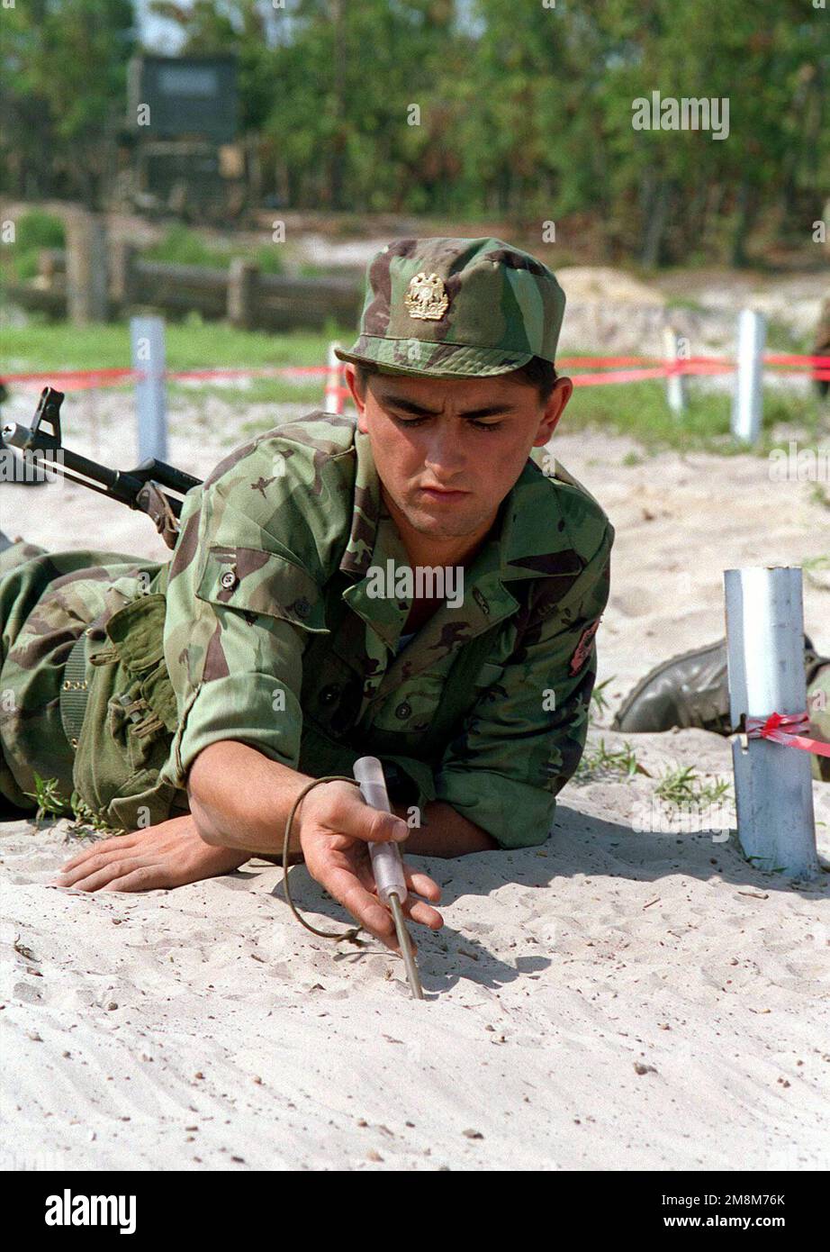 Peacekeeping soldier mines hi-res stock photography and images - Alamy