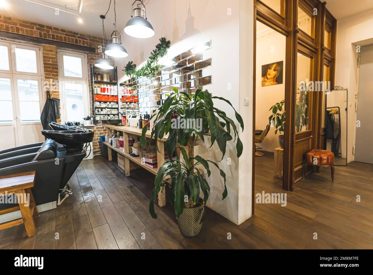 Barbershop inside interior hi-res stock photography and images - Alamy