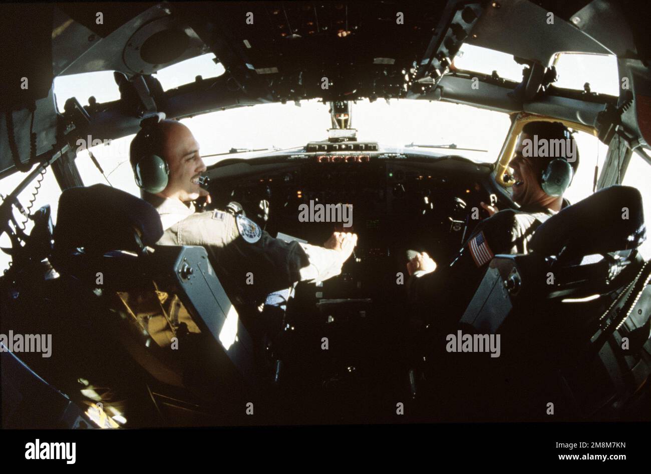 Over the Persian Gulf, Captain John Palmer, Mission Commander, and ...