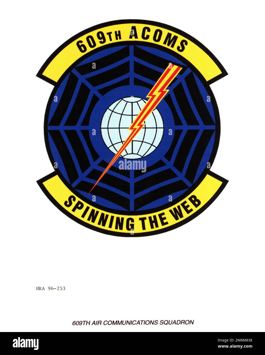 Air Force Organizational Emblem: 609th Air Communications Squadron, Air Combat Command (ACC ...