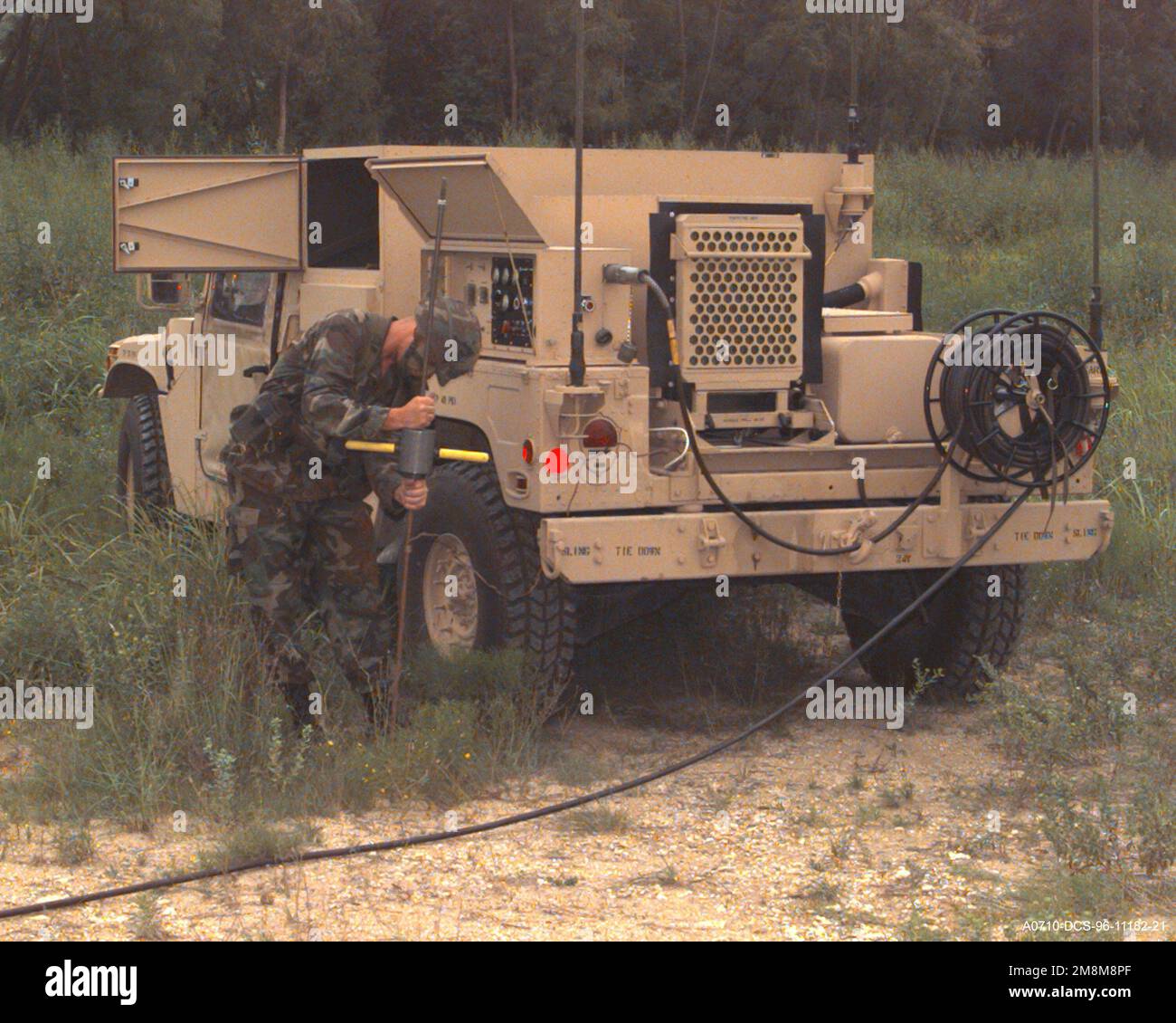 During a simulated tactical scenario, PFC John P. Peart, HHB 1ST of the ...