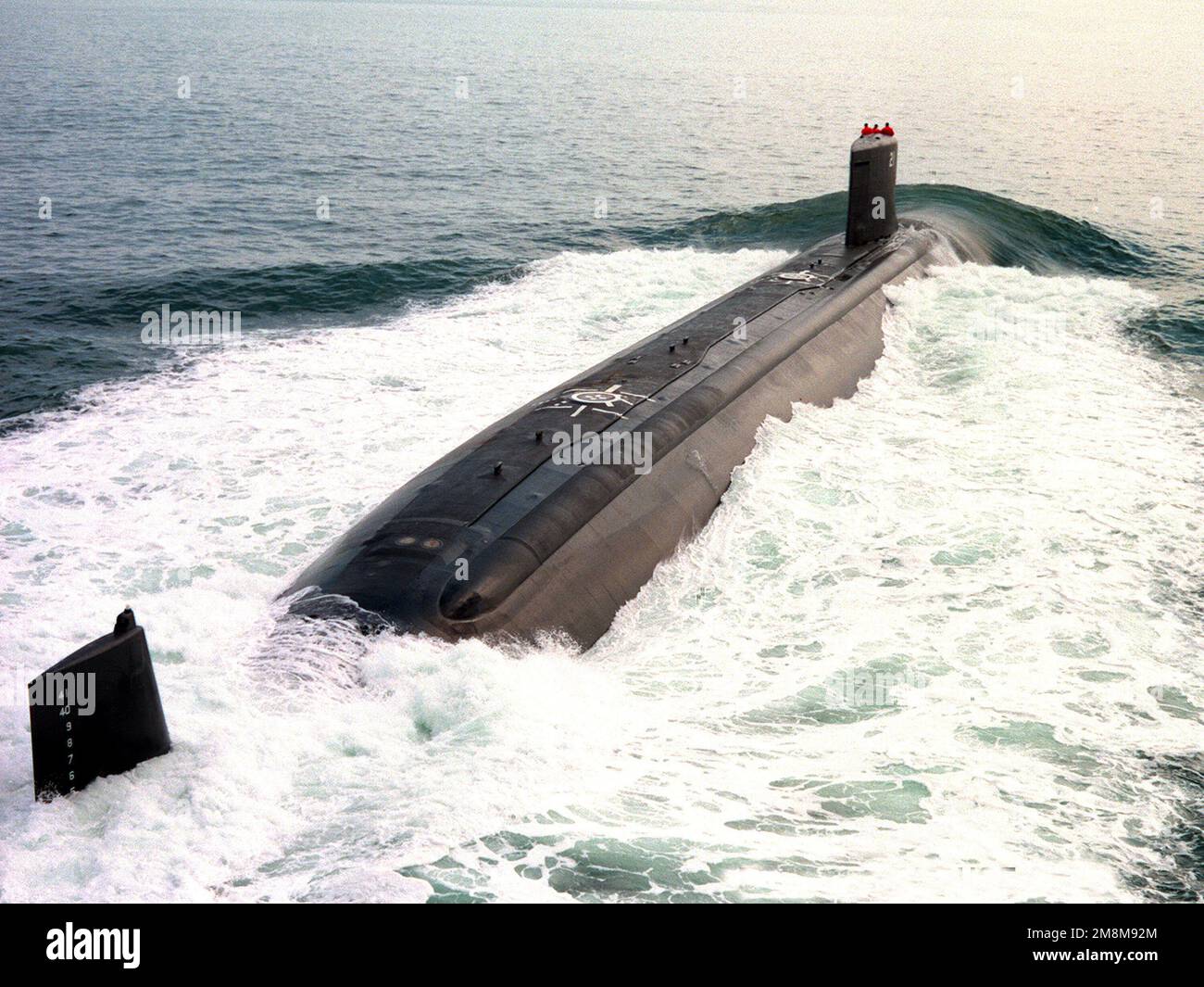 The U.S. Navys newest attack submarine, USS SEAWOLF (SSN 21), conducts Bravo sea trials off the ...