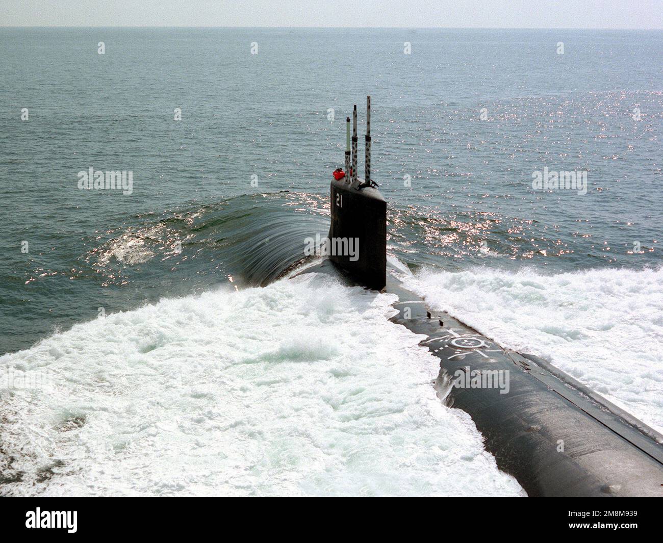 The U.S. Navys newest attack submarine, USS SEAWOLF (SSN 21), conducts ...