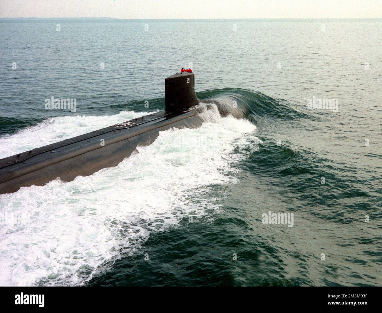 The U.S. Navys newest attack submarine, USS SEAWOLF (SSN 21), conducts ...