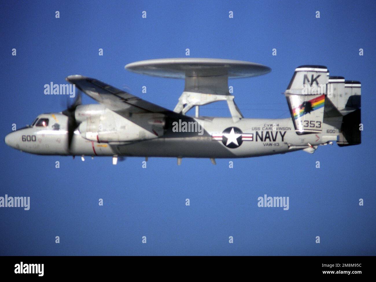 Portside view of an E-2C Hawkeye, Group II, from the Carrier Airborne ...