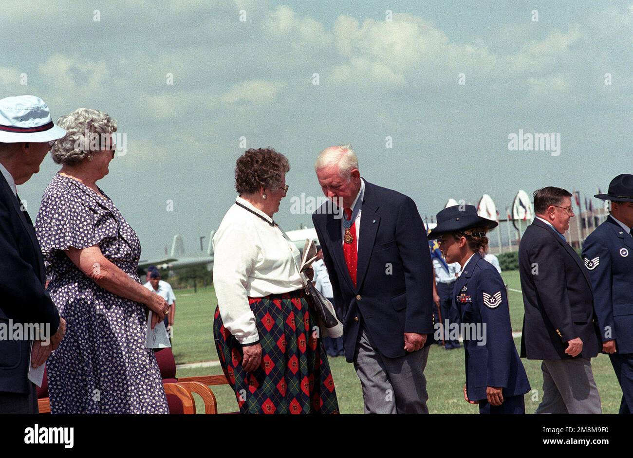 A candid photo of Medal of Honor recipient, COL. Leo Thorsness, and his ...