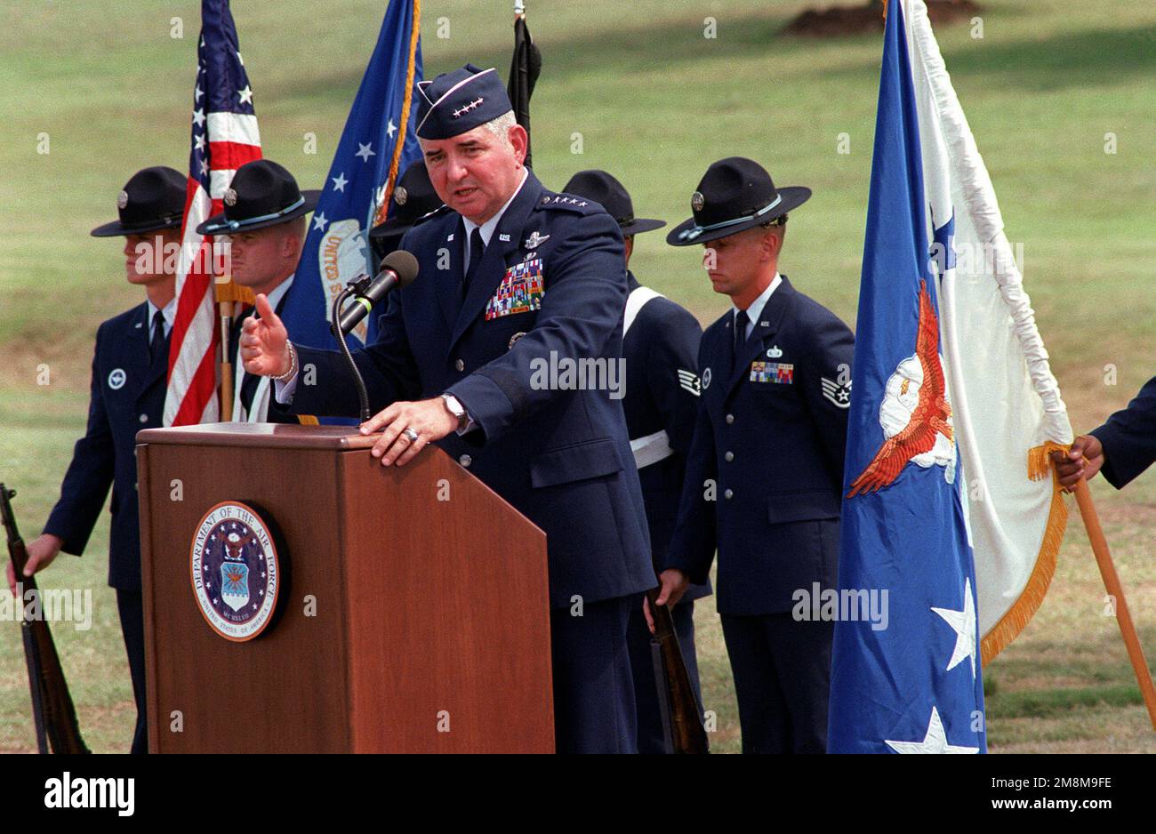 Air Force CHIEF of STAFF GEN. Ronald Fogelman speaks to local ...