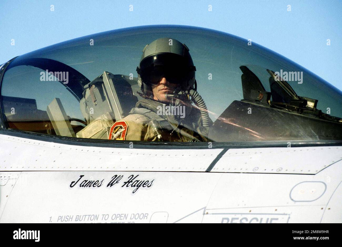 US Air Force Captain James Hayes, a pilot with the Indiana Reserves ...