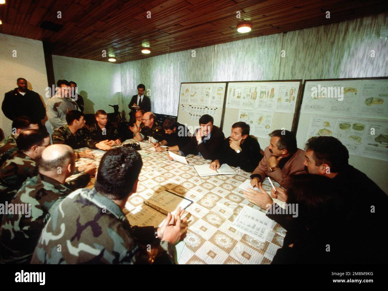 In a conference room in Brus, Bosnia-Herzegovina, Croatian Brigadier ...