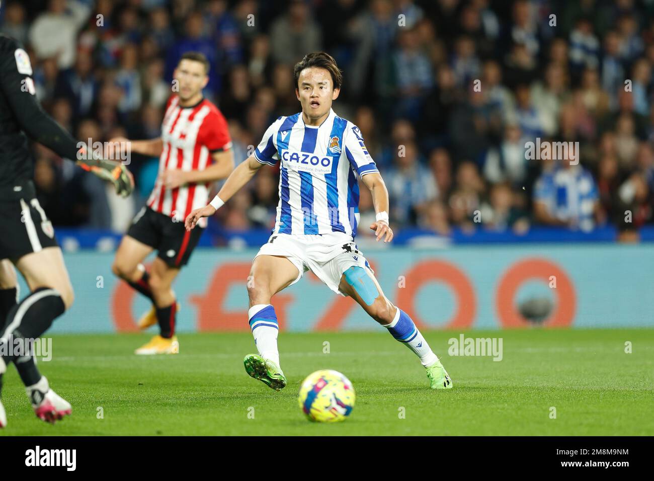 San Sebastian, Spain. 14th Jan, 2023. Takefusa Kubo (Sociedad) Football ...