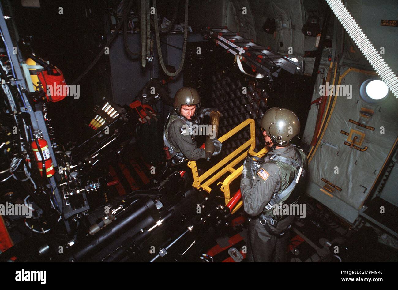 Two AC-130H Spectre gunners, assigned to the 16th Special Operations ...
