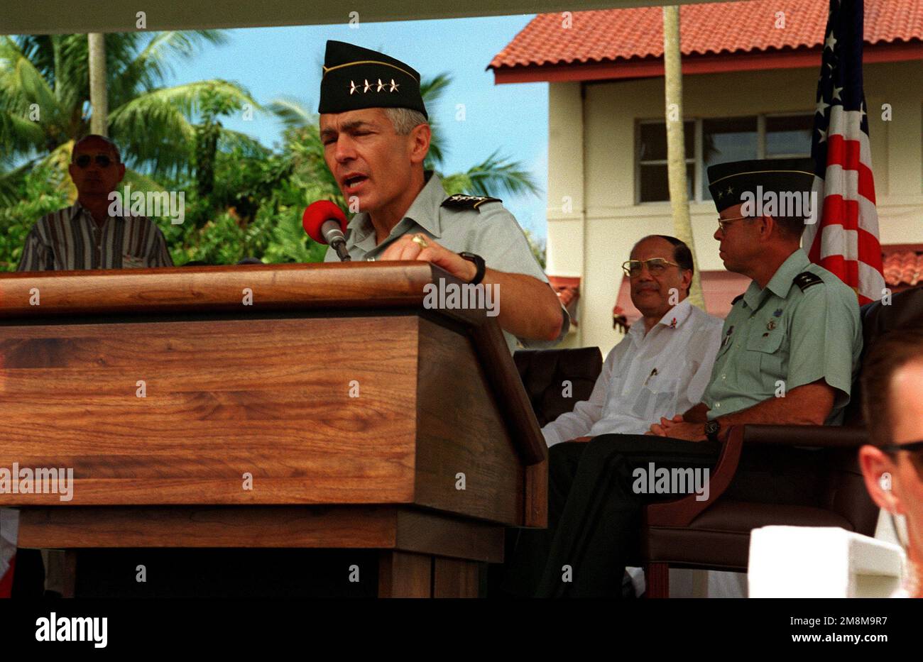 GEN. Wesley K. Clark, Commander in CHIEF US Southern Command, gives ...