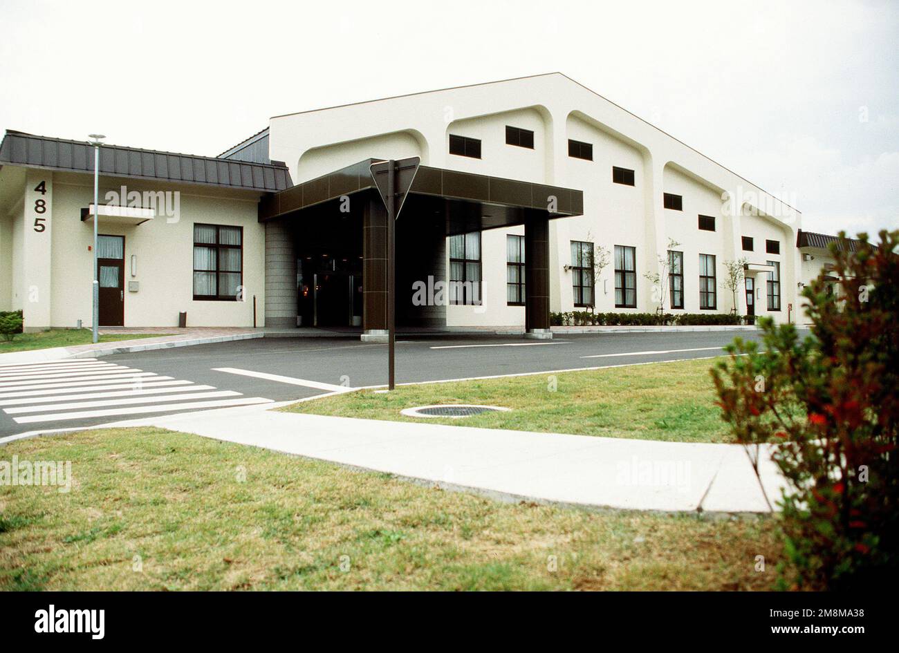 A front view of the new Tohoku Enlisted Club, Bldg 485. Base: Naval Air ...