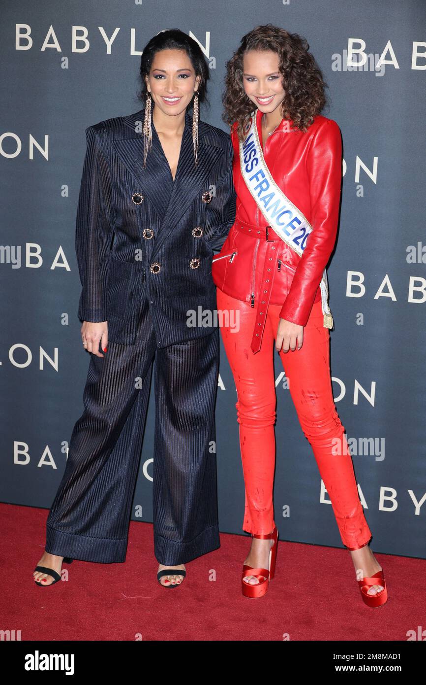 Paris, France. 14th Jan, 2023. Cindy Fabre and Indira Ampiot (Miss ...