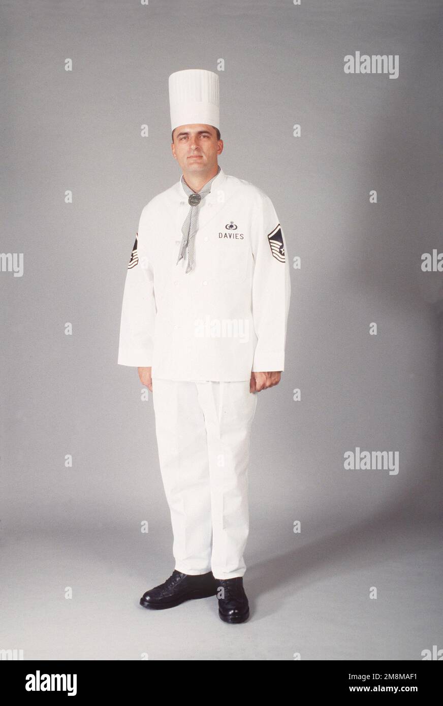 SENIOR AIRMAN Owen Davies models the proposed formal service uniform ...