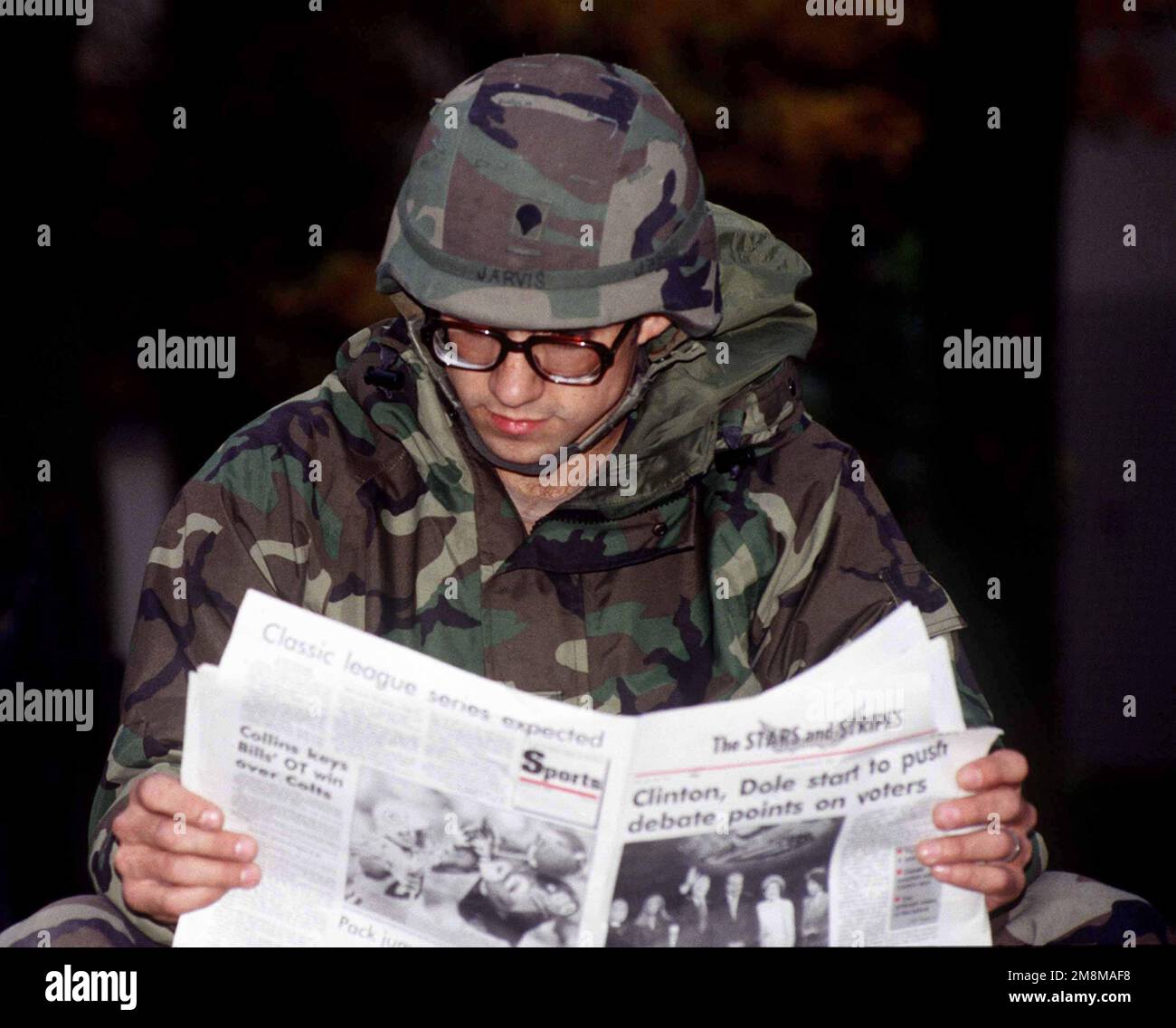 US Army SPECIALIST, Fourth Class Phillip Jarvis from the 1ST Battalion ...