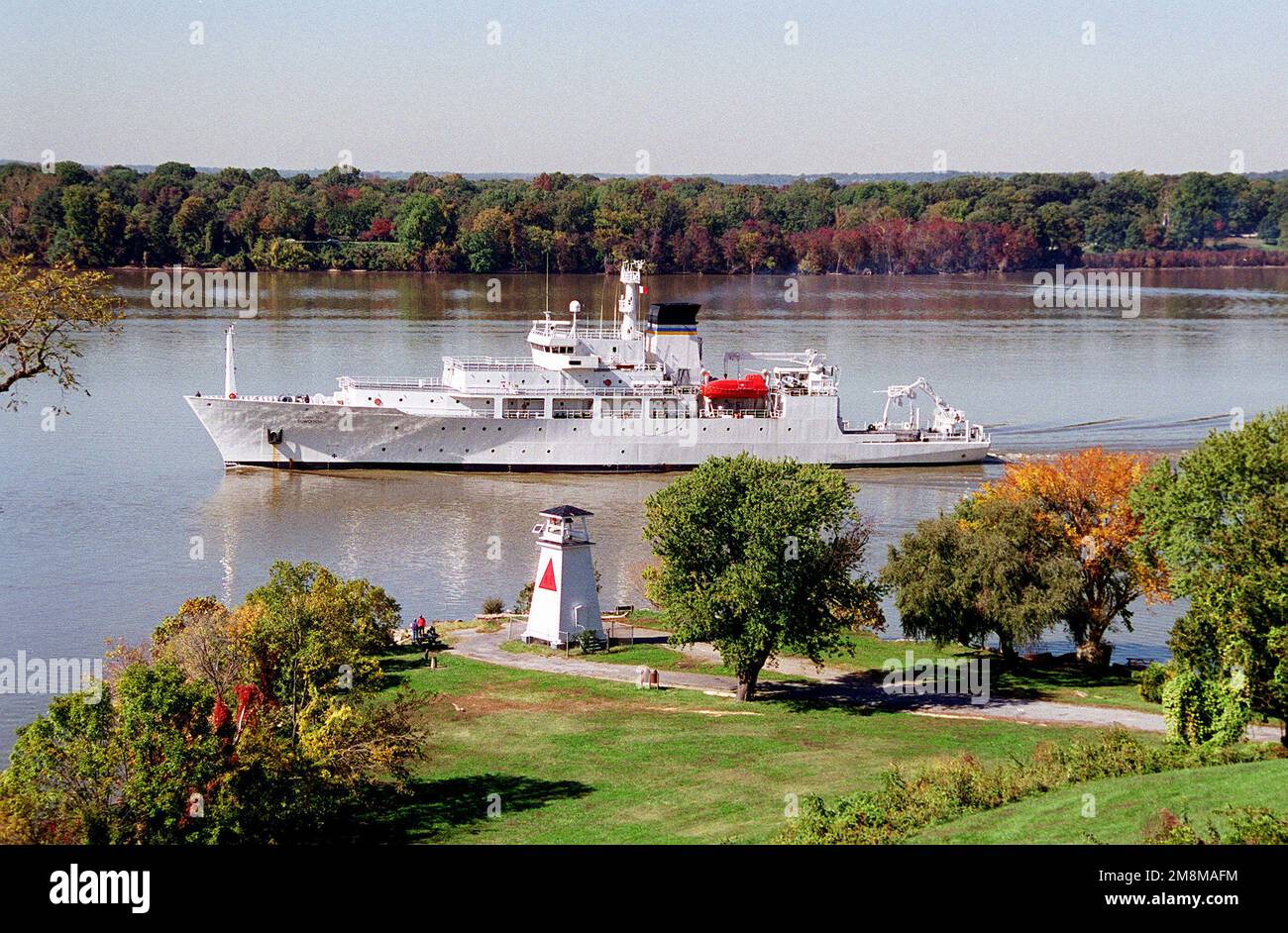 An oblique port side view of the Military Sealift Command (MSC ...