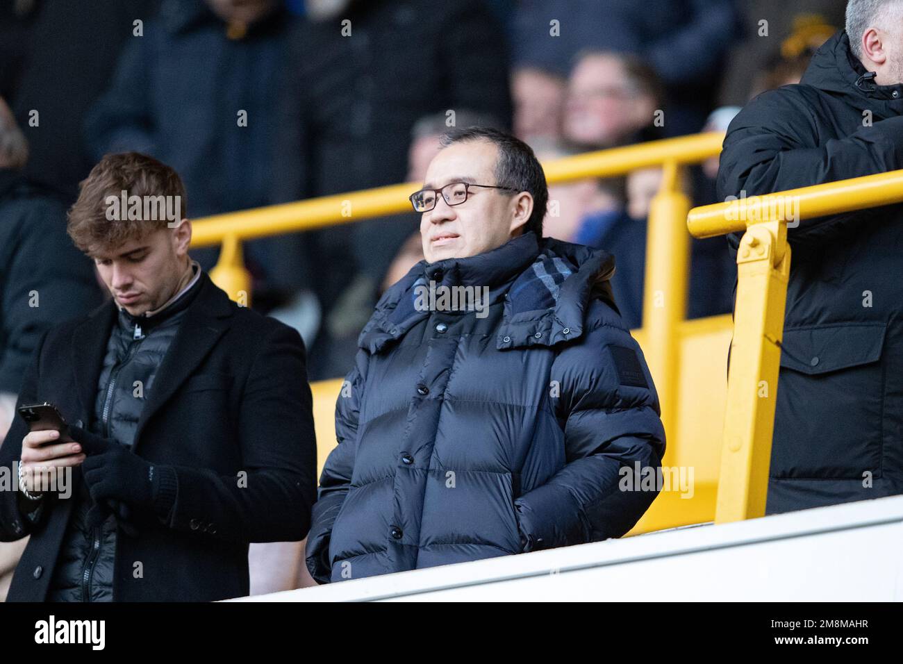 Jeff Shi, chairman of Wolves during the Premier League match between ...